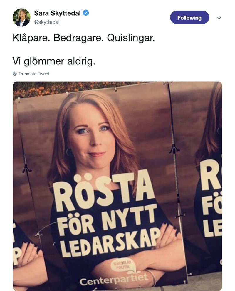 Ebba Busch Thor tillrättavisar Sara Skyttedal: "Olämpligt ordval"